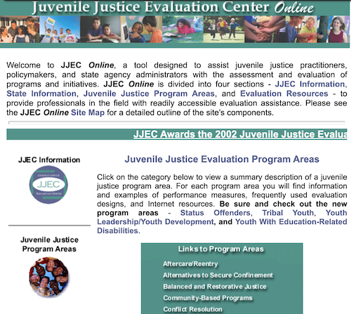 Juvenile Justice Evaluation Center | Justice Information Resource Network